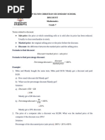Sales Tax and Discount Word - Problem Worksheets | PDF