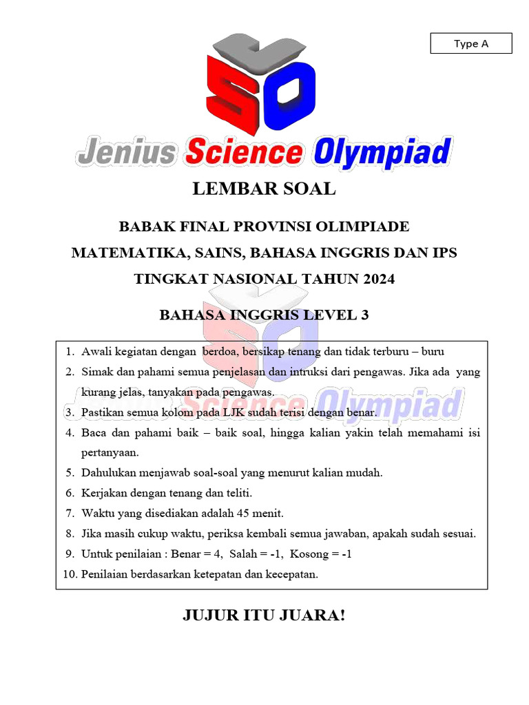 Final Exam Questions for English Level 3 | PDF