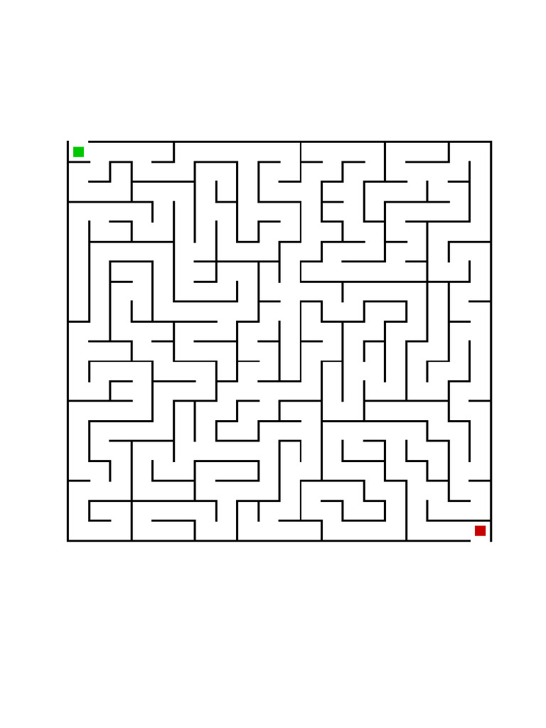20 X 20 Orthogonal Maze by Printablecreative | PDF