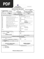 CS Form No. 6 Revised 2020 Application For Leave Fillable | PDF ...