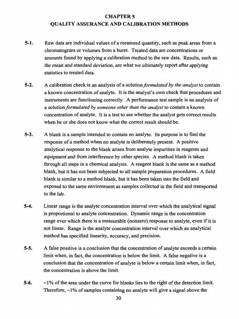 분석화학 Chapter5 solution | PDF