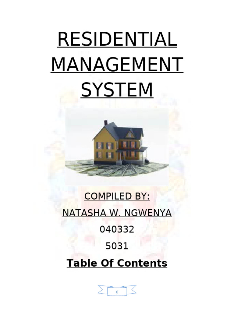 Society Residential Management System | PDF | Microsoft Excel | Computer Program