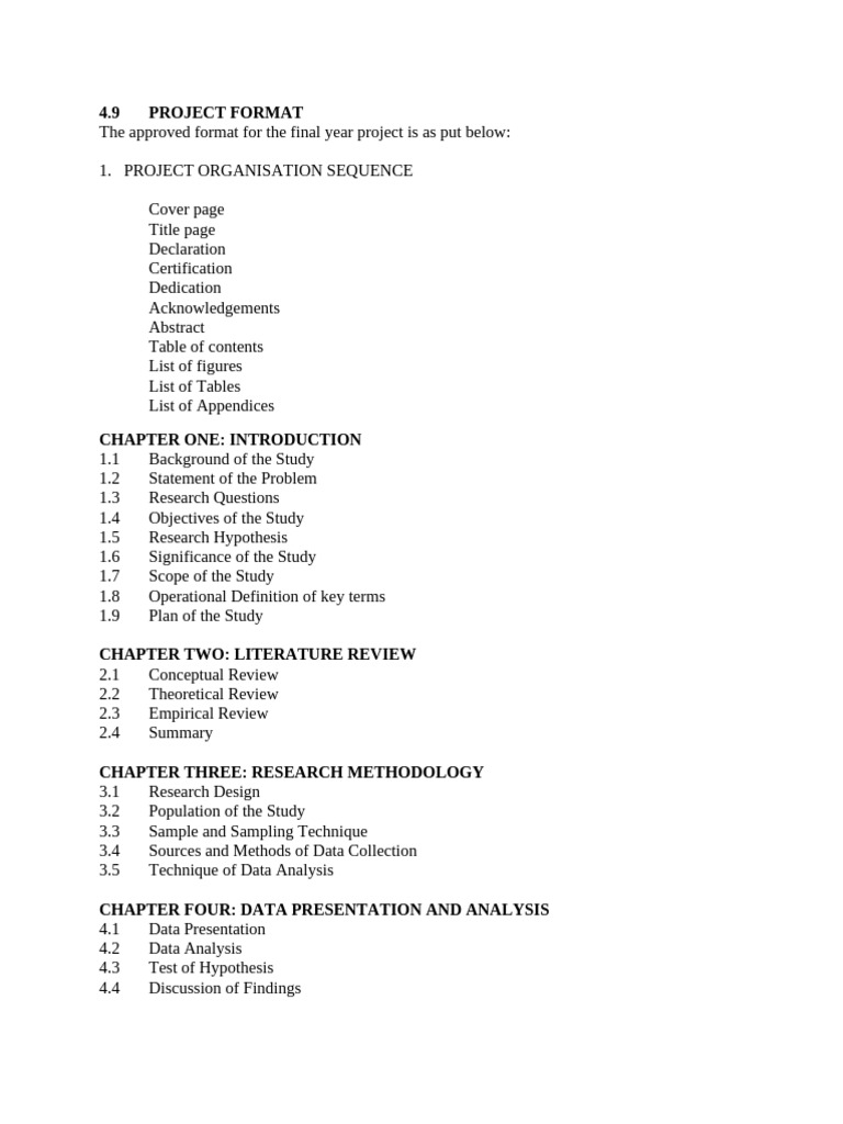 Final Year Project Format Guidelines | PDF | Quotation Mark | Paragraph