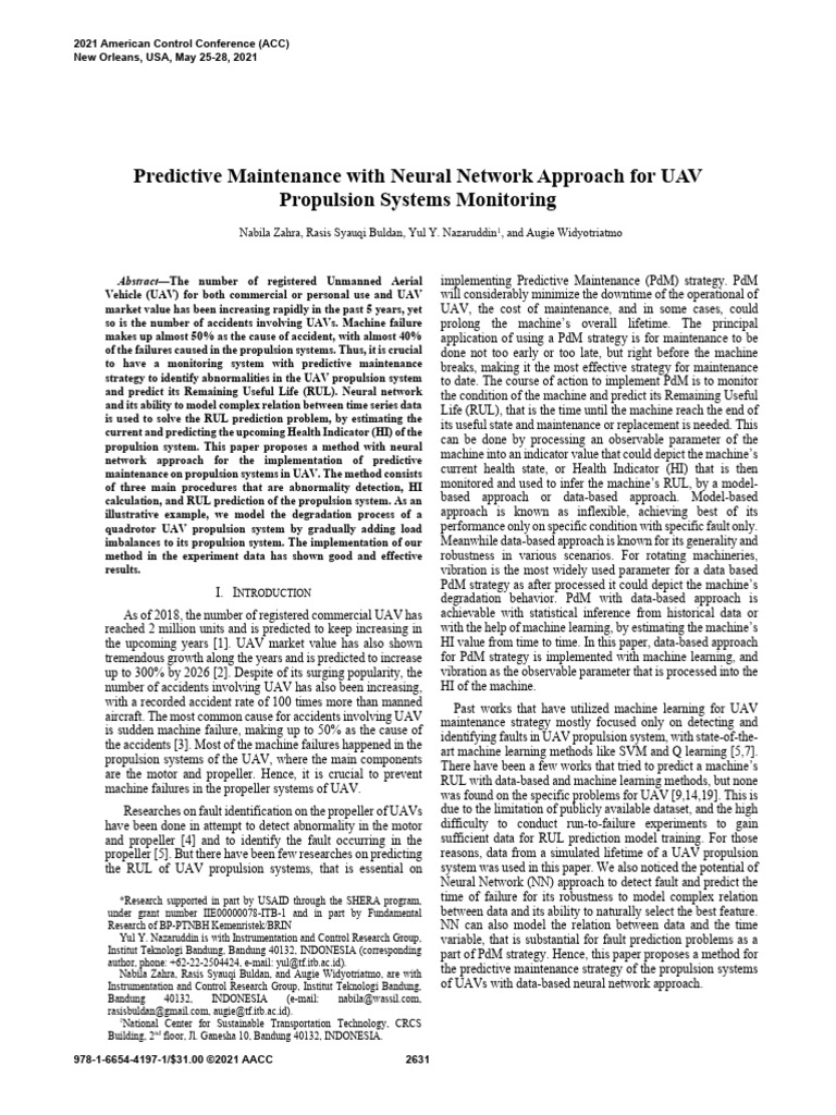 Predictive Maintenance for UAV Propulsion | PDF | Principal Component ...