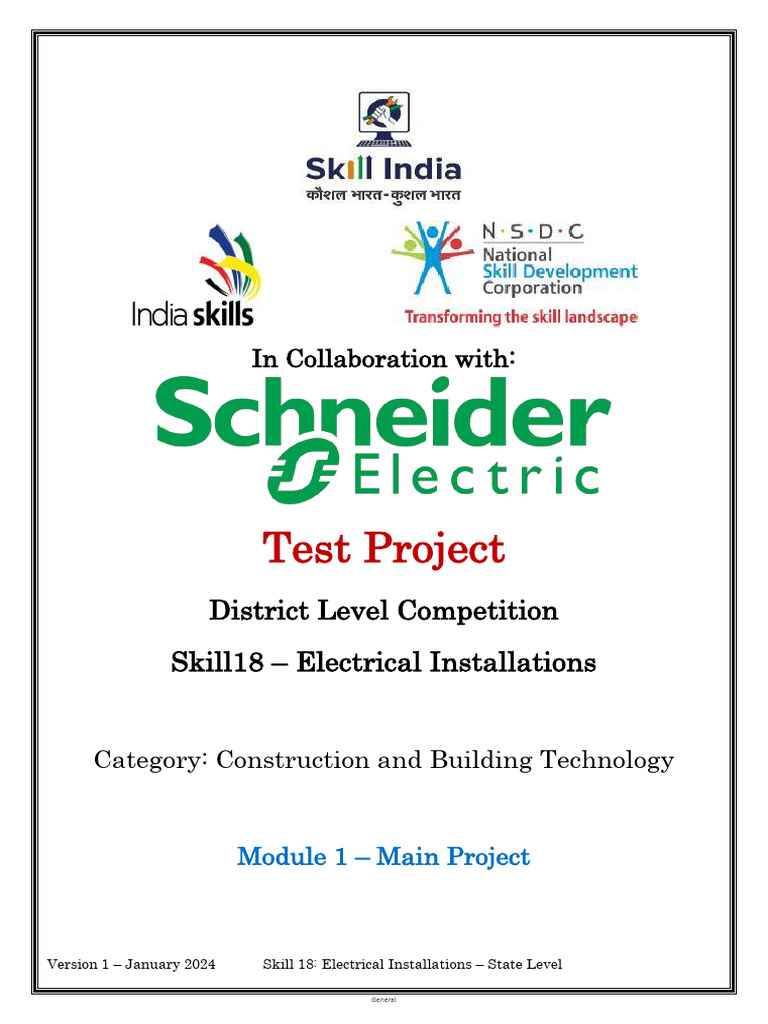 Electrical Installations Skill Guide 2024 | PDF | Electrical Wiring ...