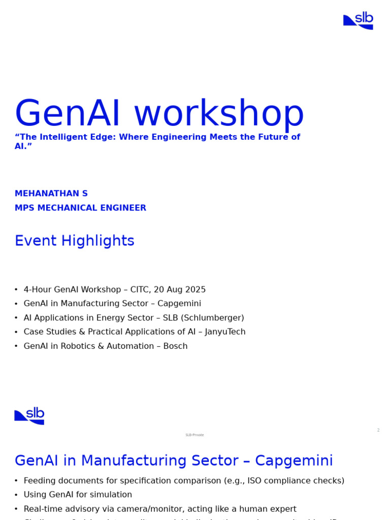 GenAI Workshop | PDF