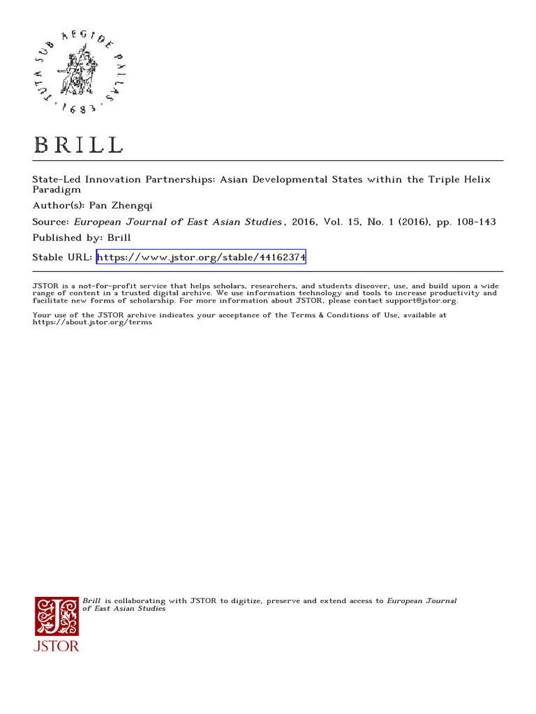 East Asian Dev State And Triple Helix Paradigm Pdf Knowledge