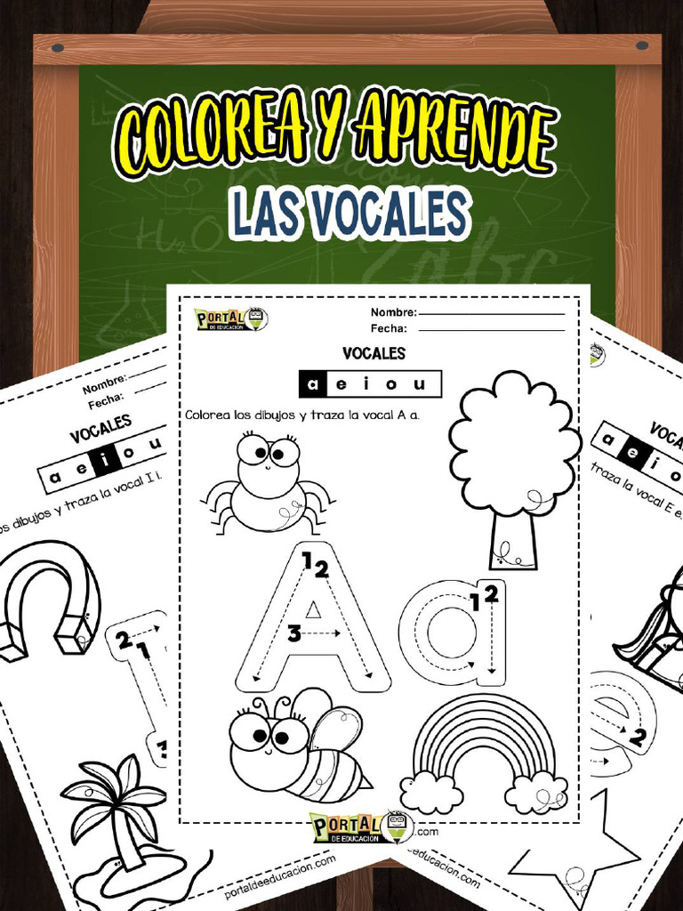 Colorea y Traza Las Vocales 20250320135125 Strong Compression | PDF