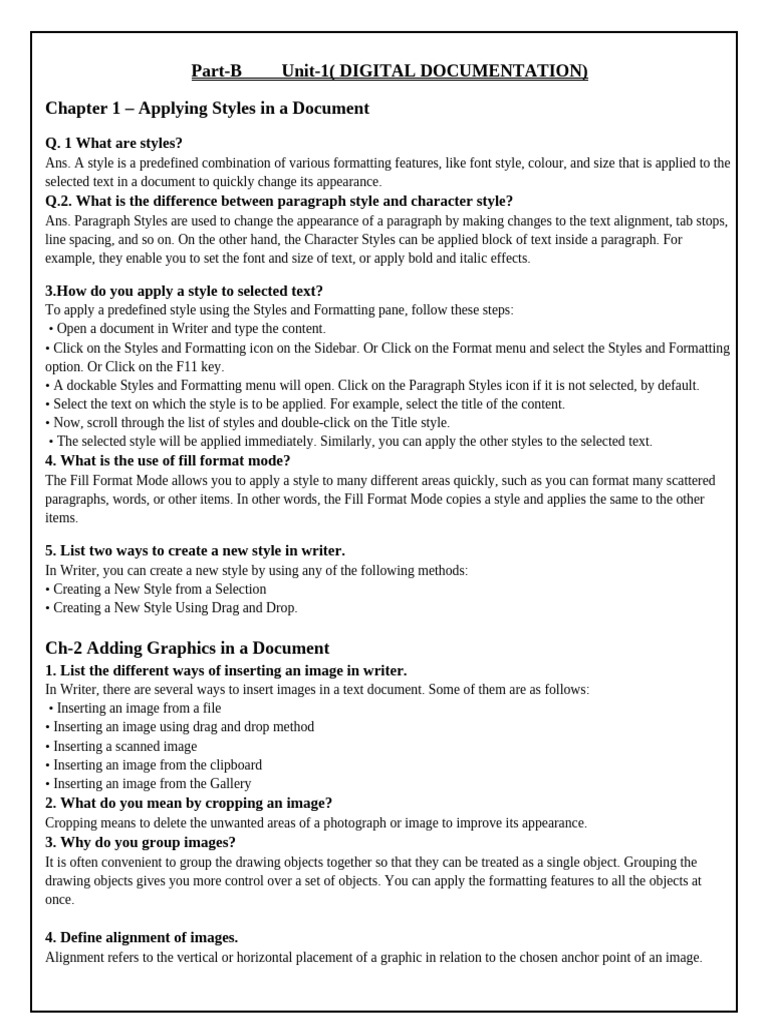 Character Styles in Digital Documentation | PDF | Table Of Contents ...