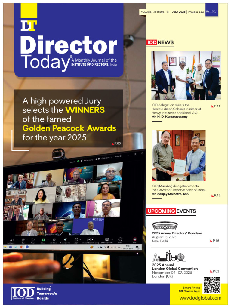 IOD Director Today July 2025 Issue | PDF | Governance | Business