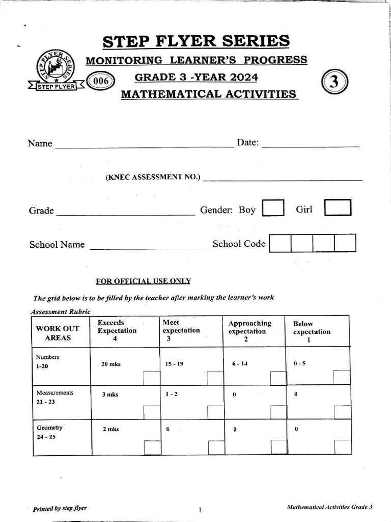 Grade 3 006 Step Flyer Series All Subjects PDF | PDF