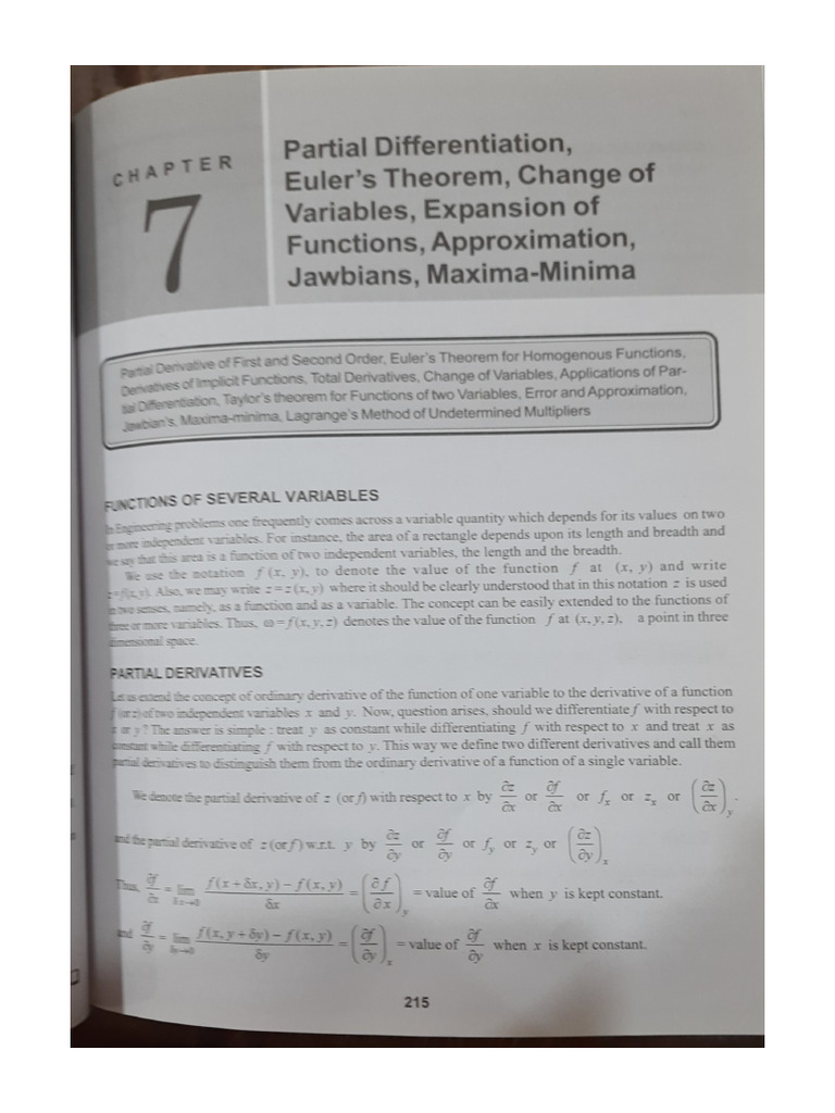 Partial Differentiation 1 | PDF