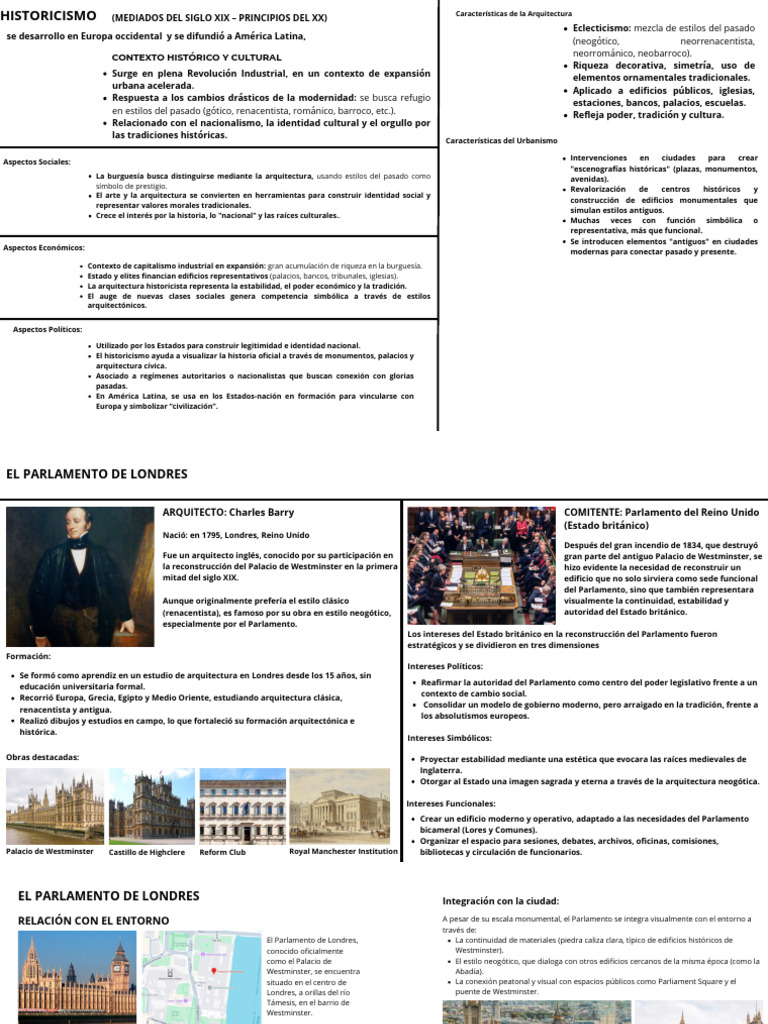 Historicismo y el Parlamento de Londres | PDF | Palacio de Westminster ...