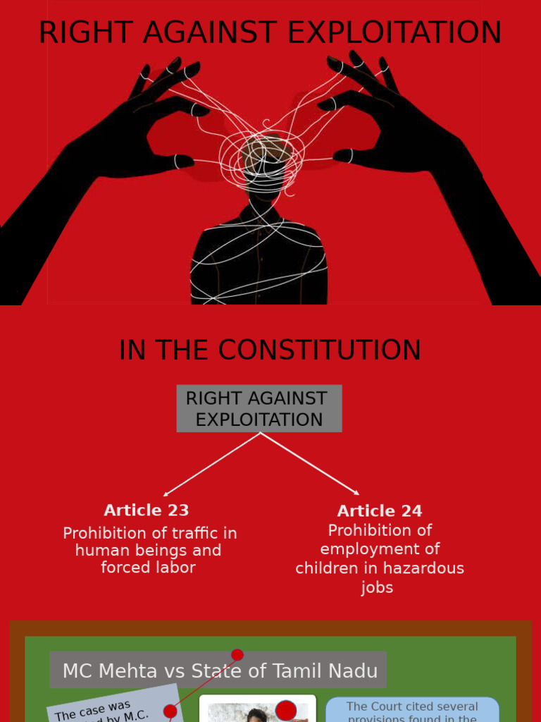 Rights Against Exploitation in India | PDF | Human Trafficking | Labor