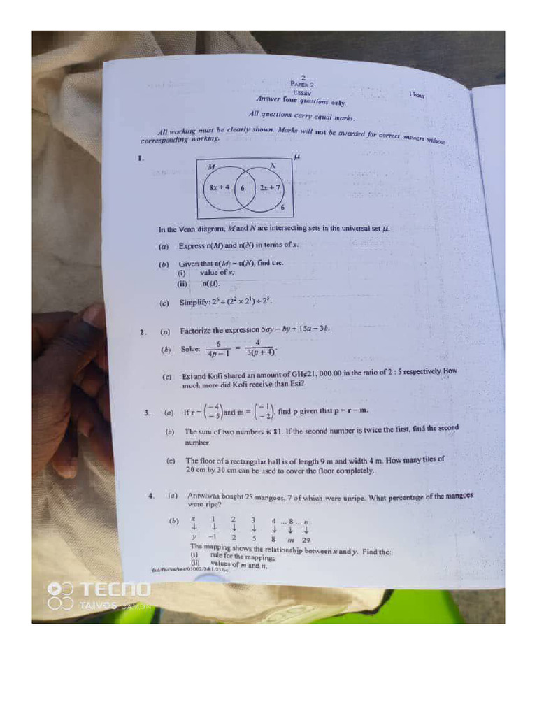 Bece Mathematics | PDF