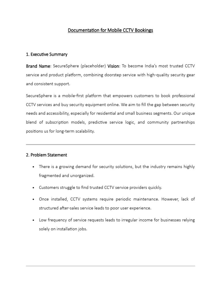 Mobile CCTV Booking Platform Guide | PDF | Mobile App | Closed Circuit ...