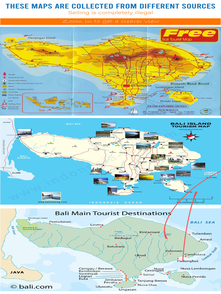 Bali Tourist Map | PDF