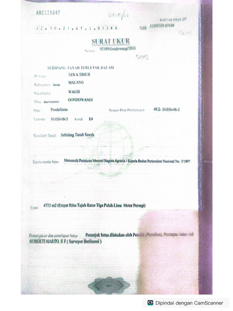 Sertifikat Subandi | PDF