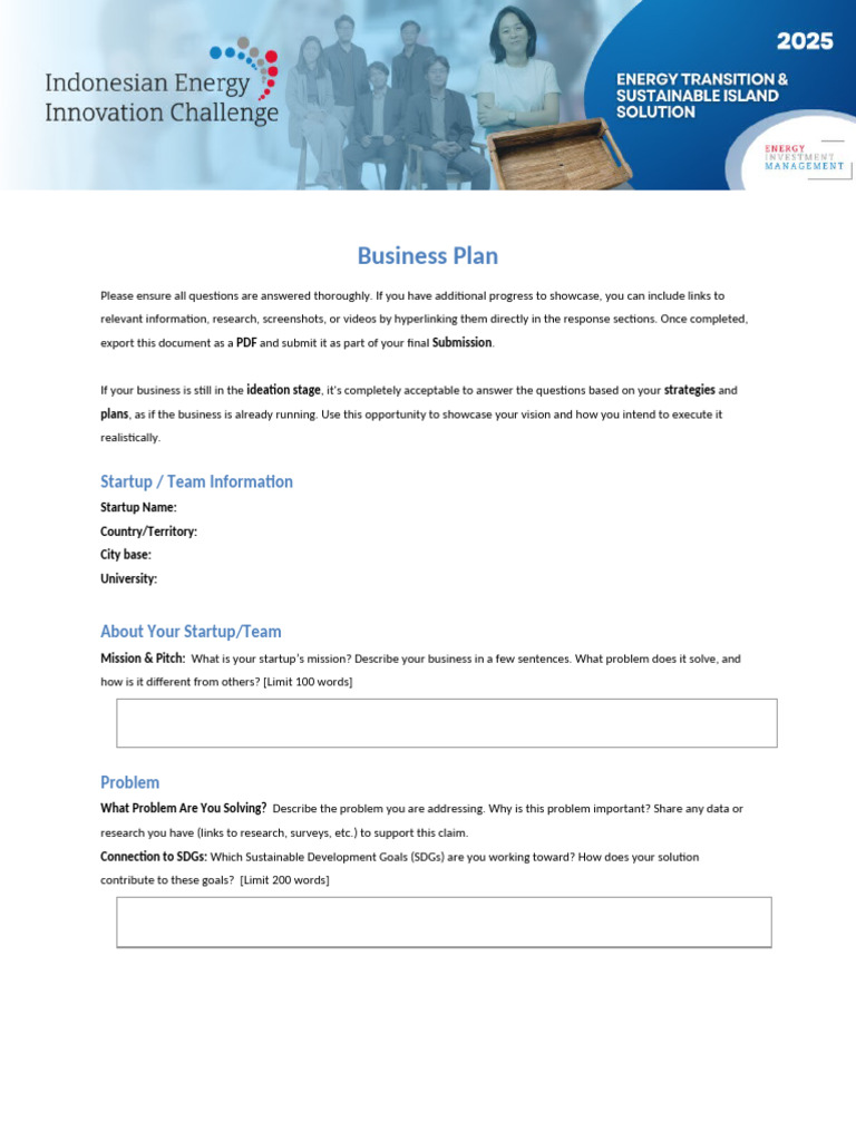 Comprehensive Startup Business Plan | PDF | Startup Company | Small ...