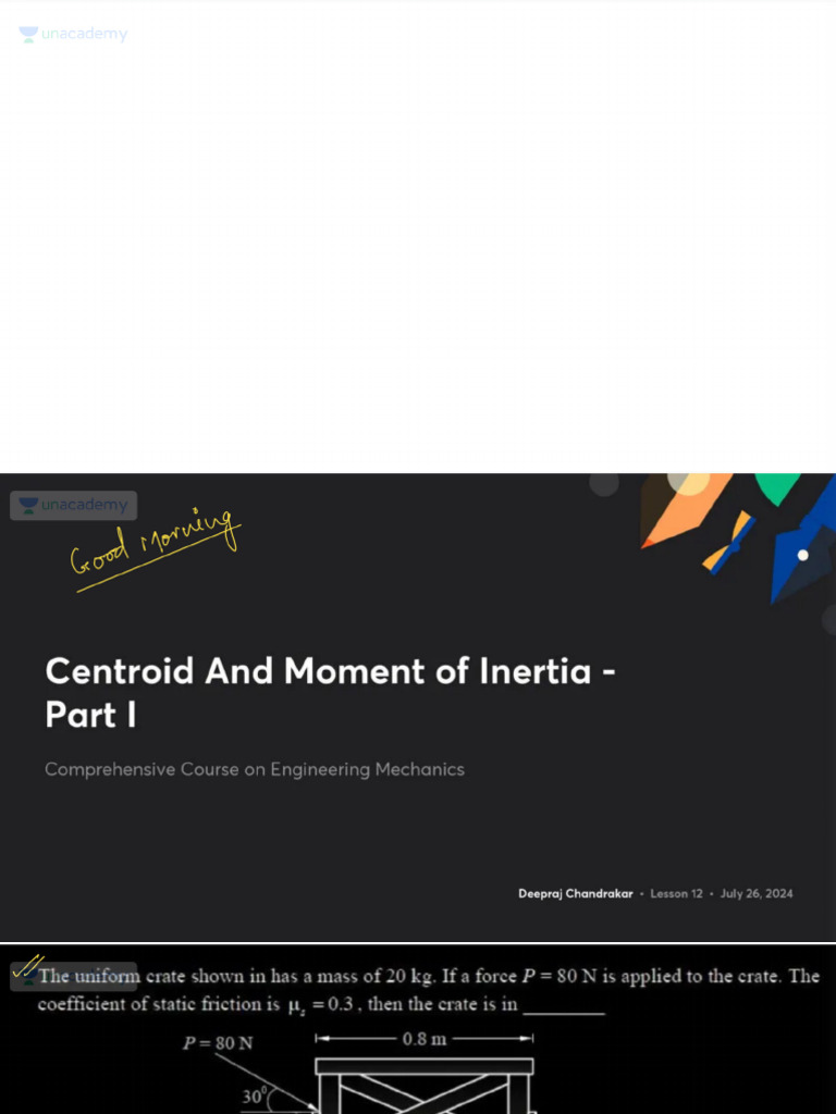 Centroid and Moment of Inertia Part I With Anno | PDF