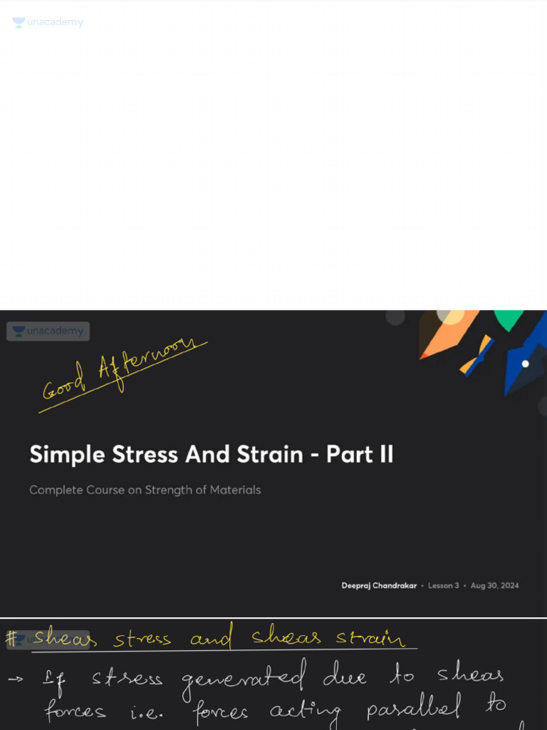 Simple Stress and Strain Part II With Anno | PDF