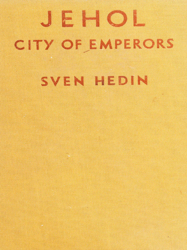 Jehol: City of Emperors Overview | PDF | Beijing | Tibet