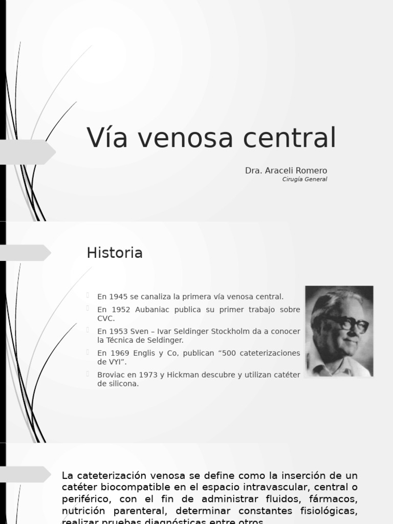 Guía sobre Vía Venosa Central (CVC) | PDF | Terapia intravenosa ...