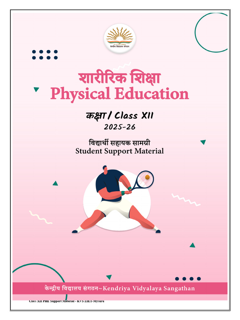 Class XII PHE Support Material Guide | PDF | Tournament | Asana