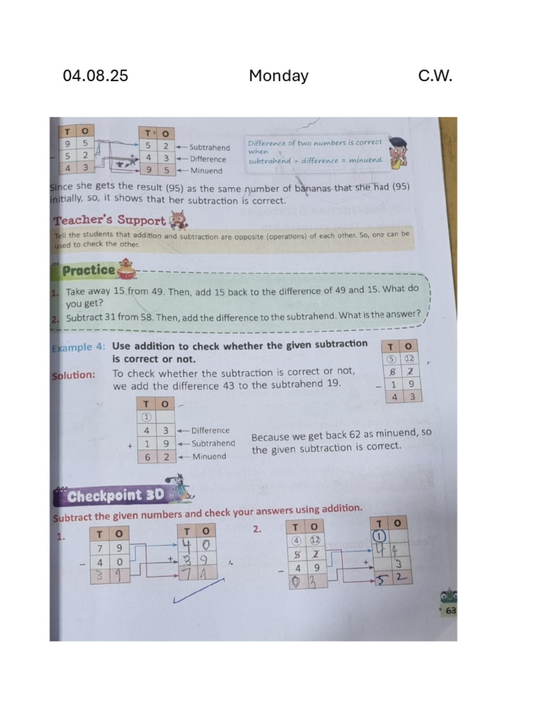 Mathematics Work - 04.08.25-07.08.25 | PDF