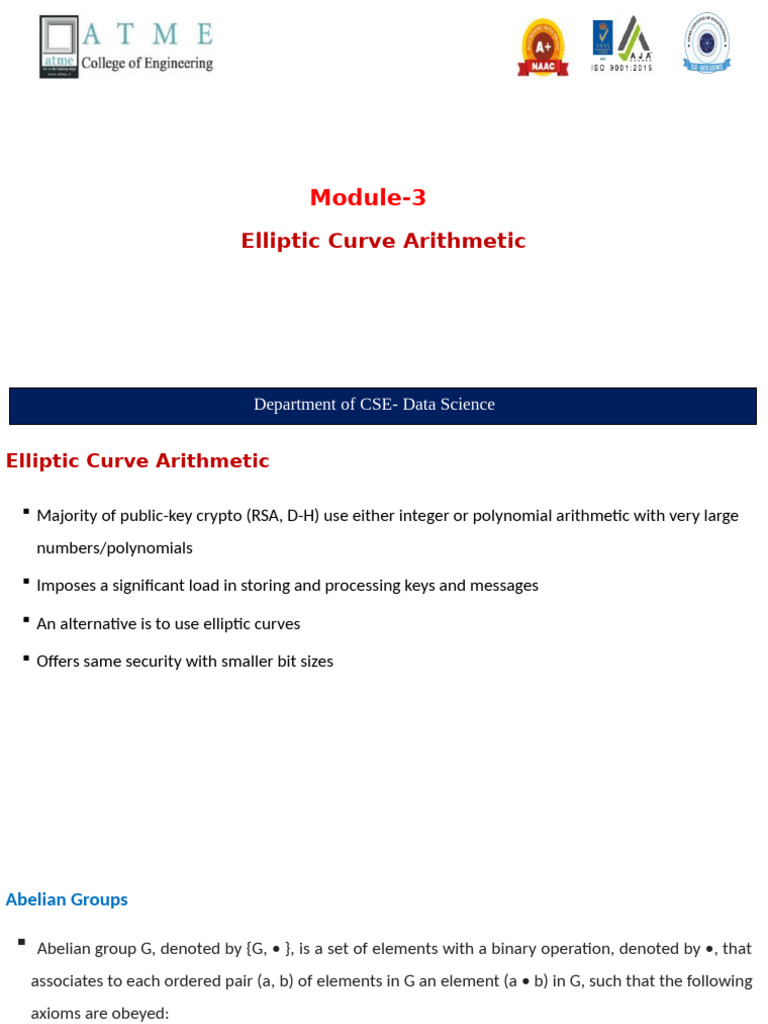 Elliptic Curve Cryptography | PDF | Multiplication | Group (Mathematics)