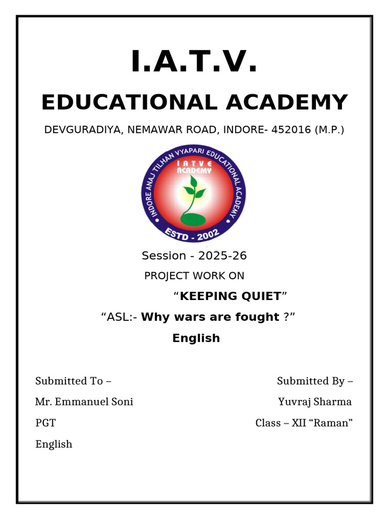 English Fornt Three Pages | PDF
