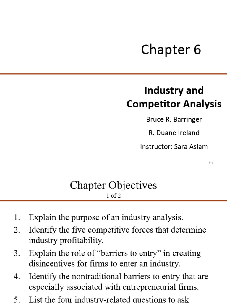 Chapter 6 - Industry Analysis | PDF | Profit (Economics) | Supply Chain
