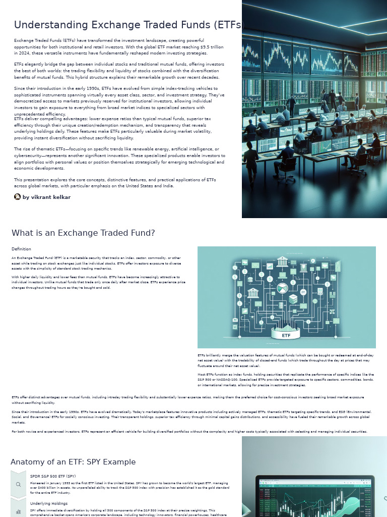 ETF Insights: Performance & Predictions | PDF | Exchange Traded Fund ...