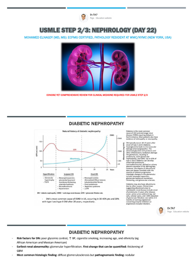 DAY 22 PART 1 Nephrology | PDF