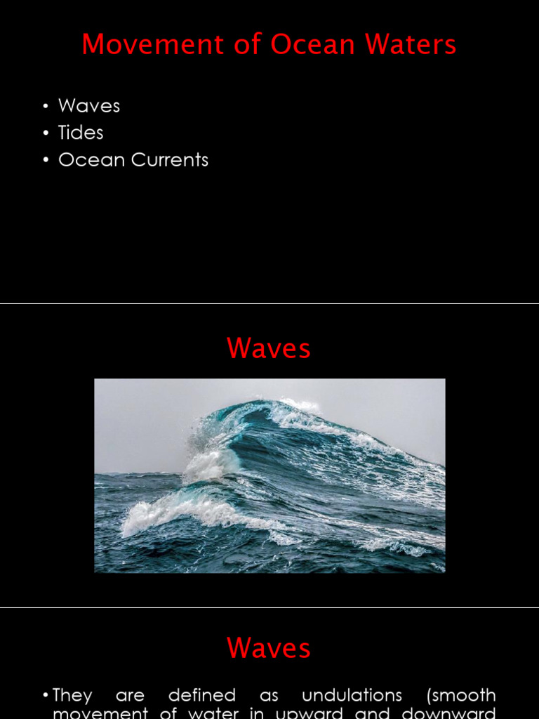 Movement of Ocean Waters 521695124144177 | PDF | Tide | Physical ...