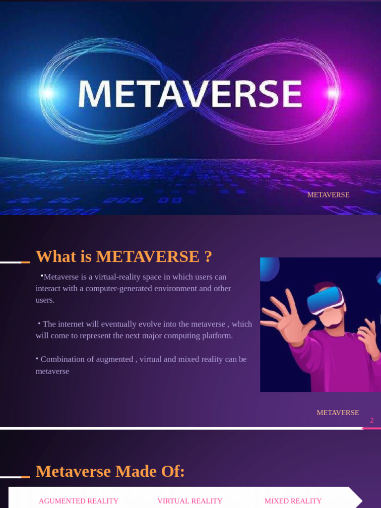 Understanding the Metaverse: Key Concepts | PDF | Augmented Reality ...