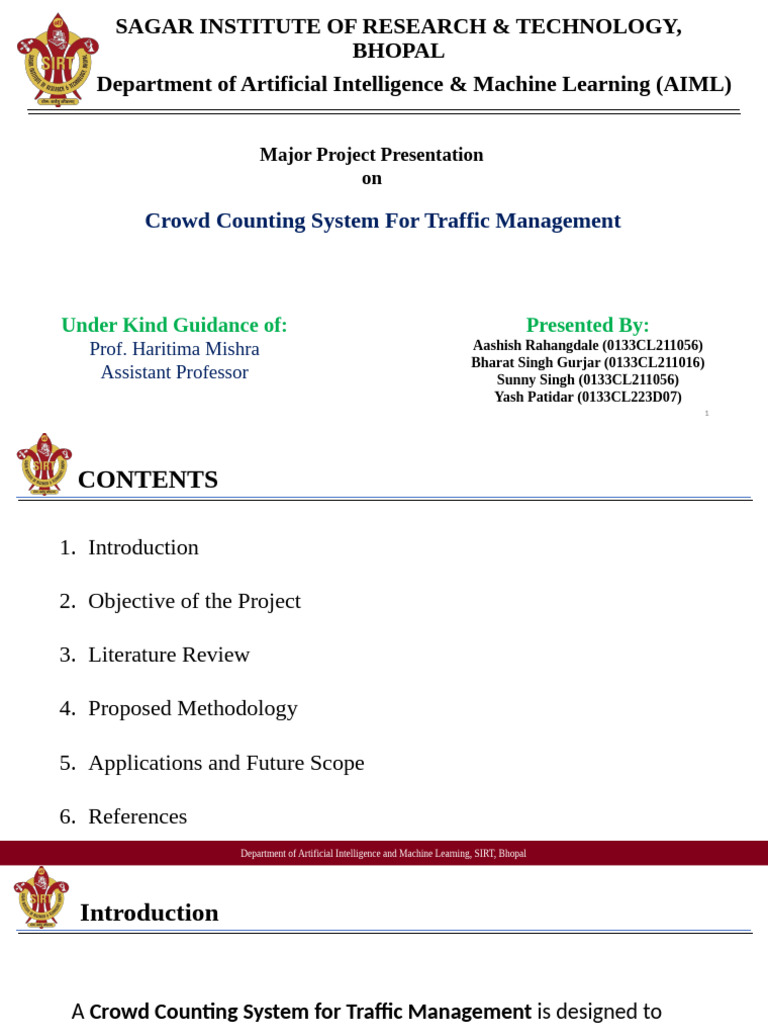 Final-PPT Format-VII Semester Major Project Presentation-AIML | PDF ...