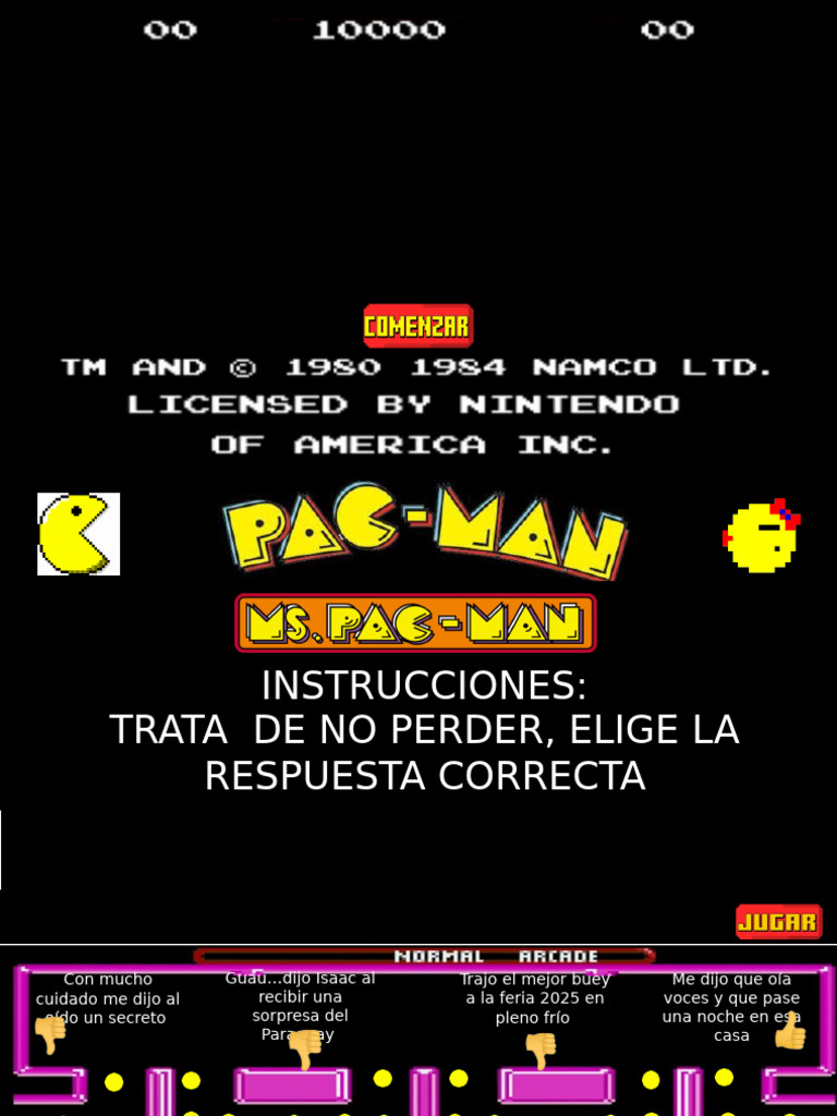 Juego Pacman Lenguaje | PDF | Adverbio | Lingüística