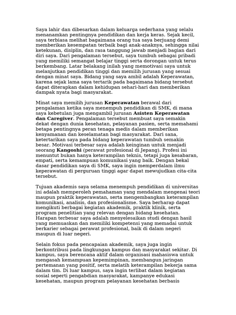 Esai Refleksi Diri (Tiara) | PDF