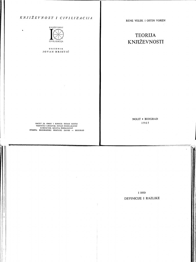 Wellek I Warren | PDF