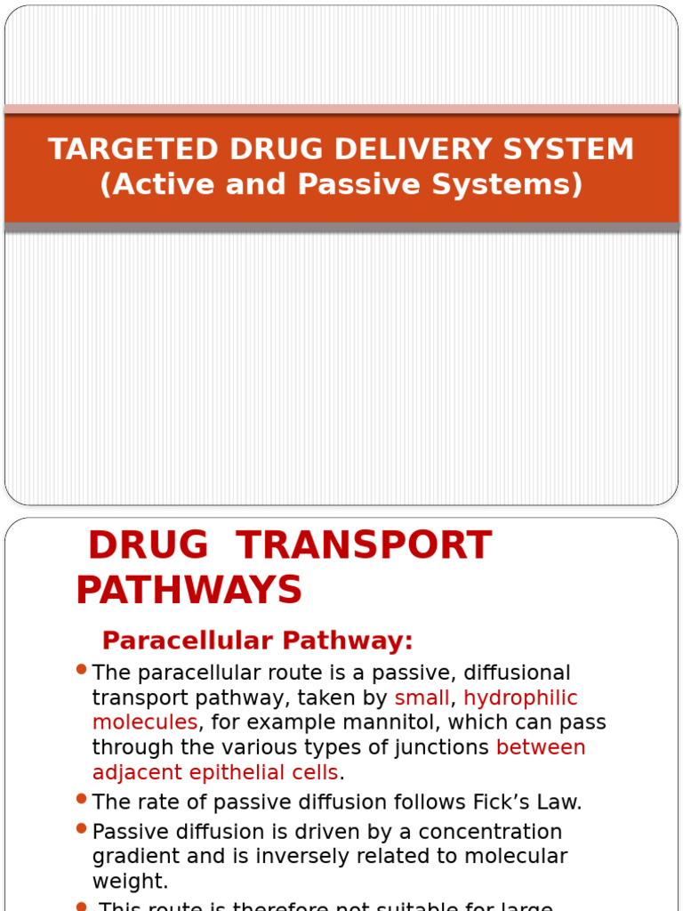 Targeted Drug Delivery Mechanisms Explained | PDF | Liposome | Cell ...