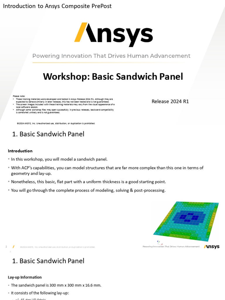 Basic Sandwich Panel Workshop Guide | PDF | Stress (Mechanics) | Plywood