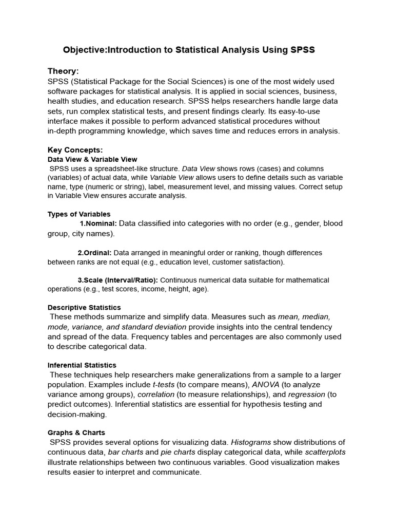 Spss 1 | PDF | Statistics | Categorical Variable