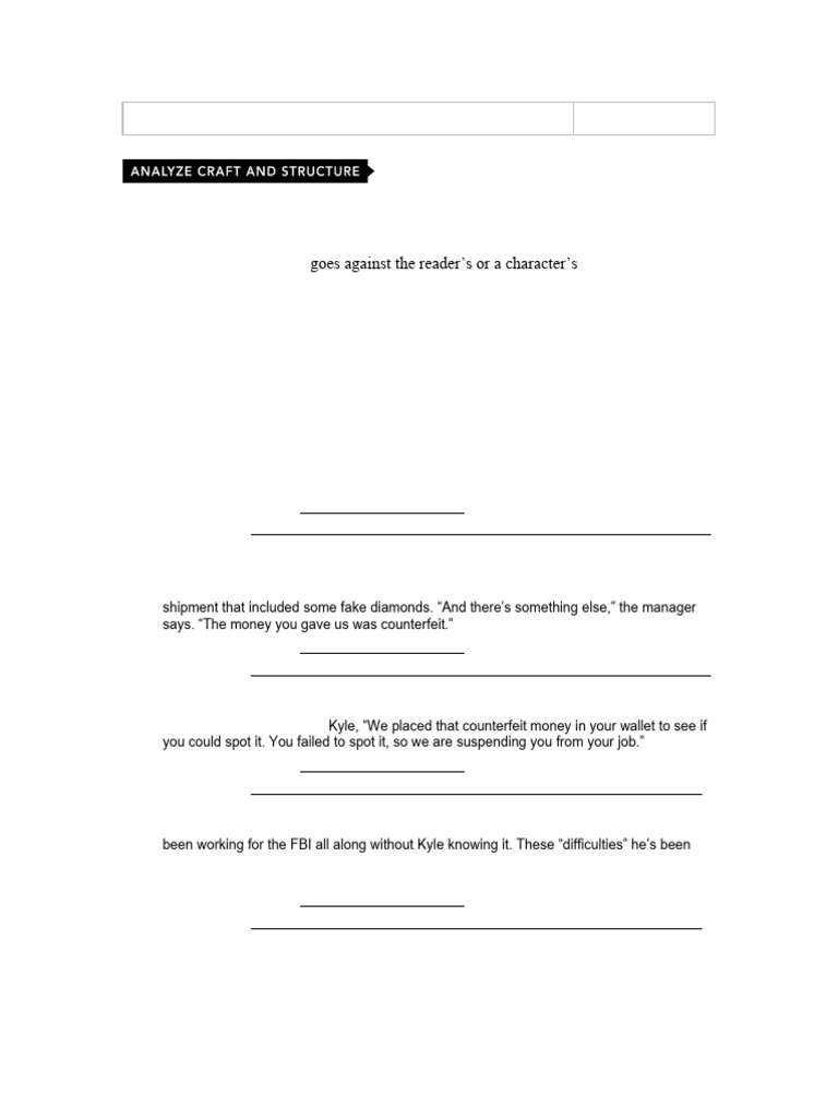 Analyze Craft and Structure - Plot Devices (RP) PDF | PDF