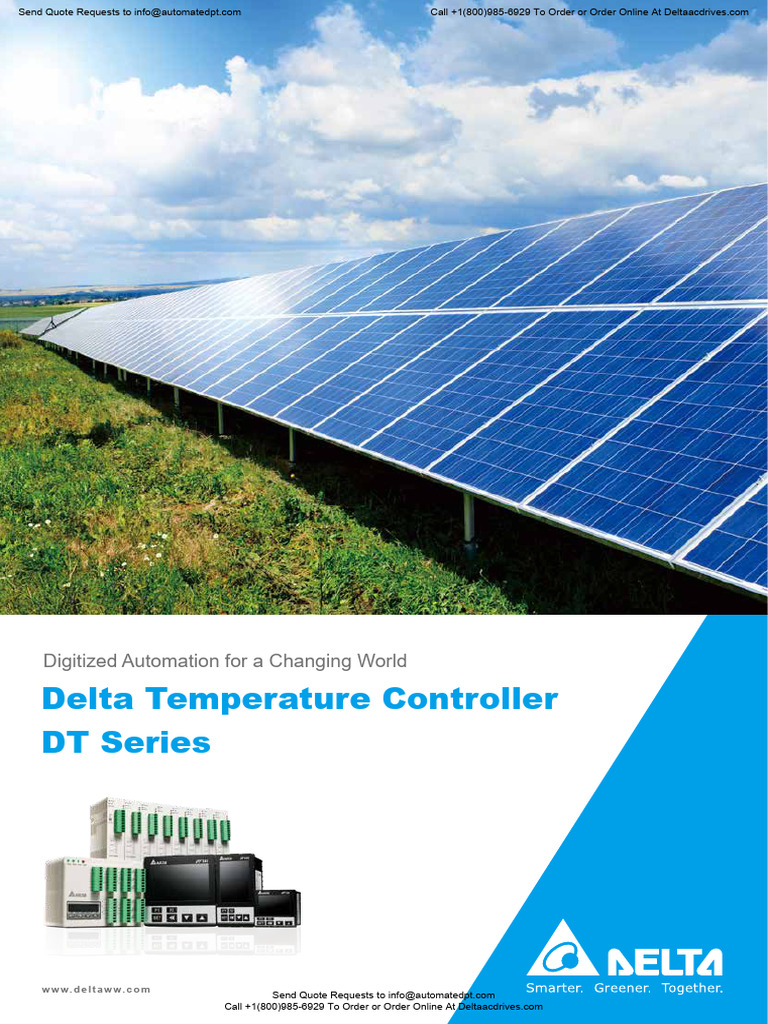 Delta DT Series Catalog | PDF | Thermocouple | Power Supply
