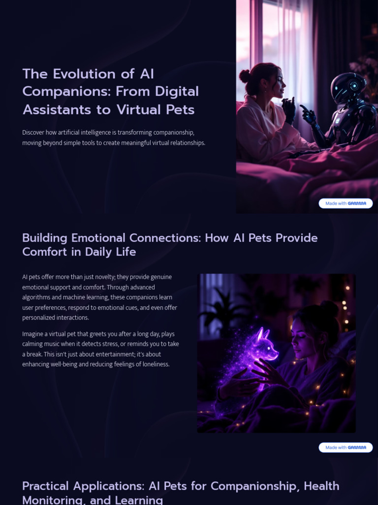 The Evolution of AI Companions From Digital Assistants To Virtual Pets ...