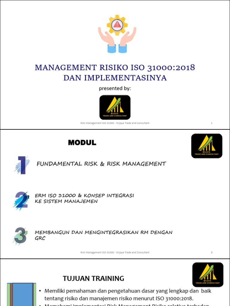 WTC Risk Management Iso 31000 2018 | PDF