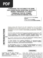 Barrett Universal II Formula V1.05 | PDF | Electromagnetism | Ophthalmology
