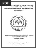 Barrett Universal II Formula V1.05 | PDF | Electromagnetism | Ophthalmology