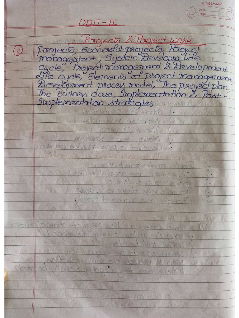 ITPM Unit 2 | PDF